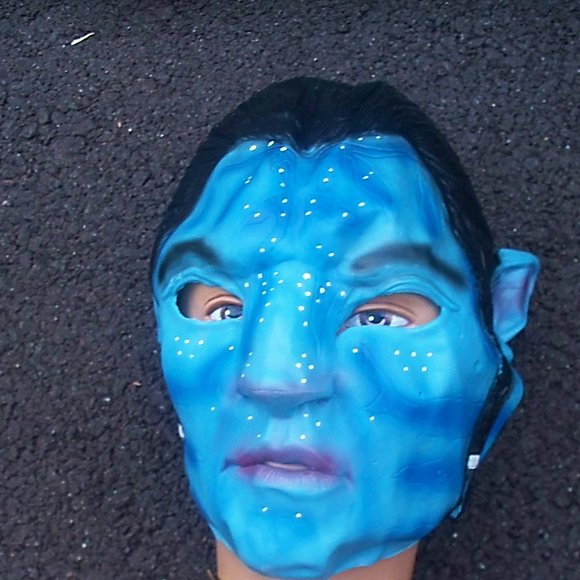 Rubie's | Accessories | Avatar Blue Mask Jake Sully Blue Vinyl Mask ...
